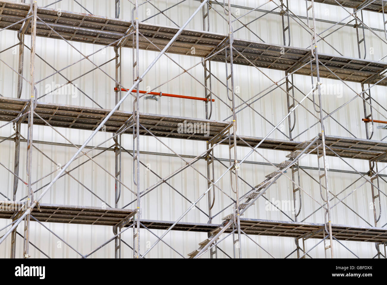 scaffolding for construct a building under construction Stock Photo - Alamy