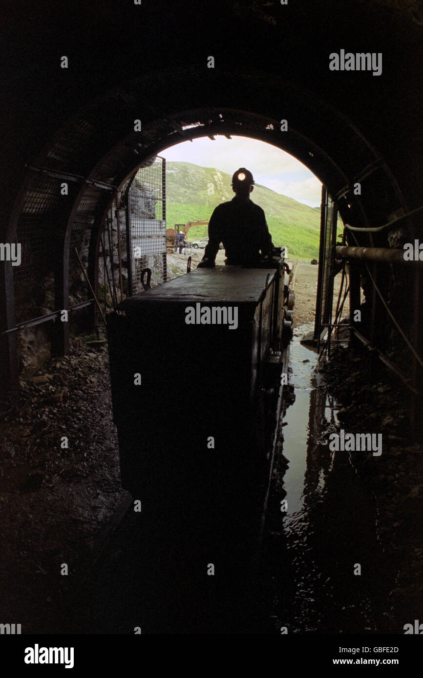 Digging for gold in what will scotlands first gold mine hi-res stock ...