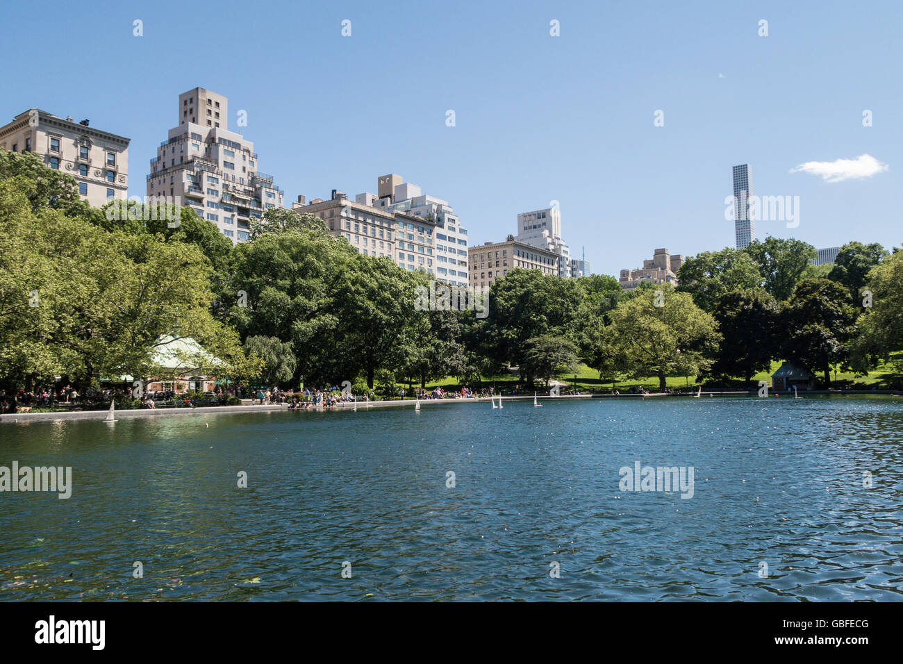Conservatory Water in Central Park, New York City Stock Photo - Alamy