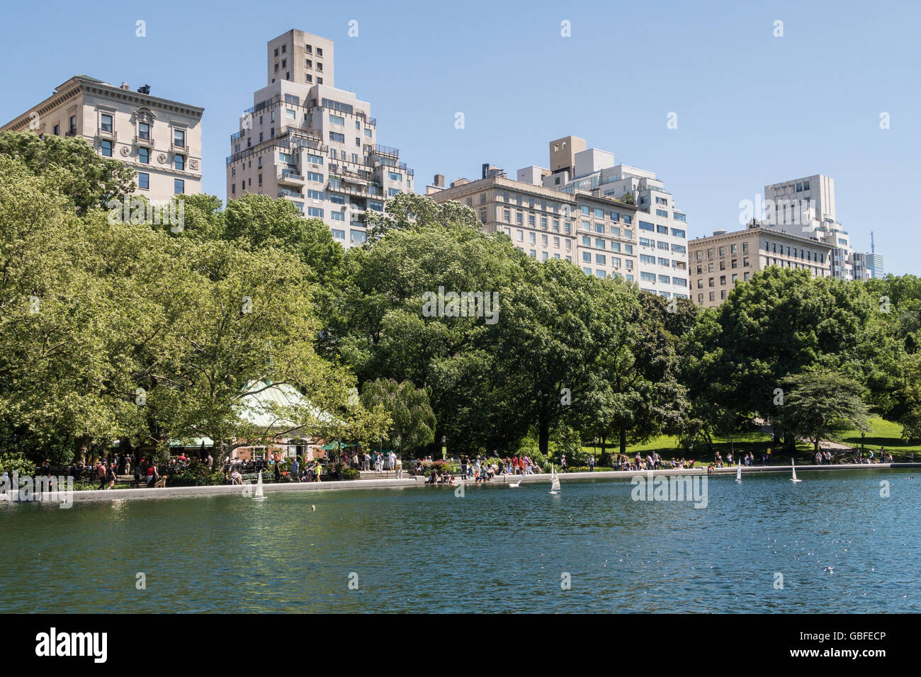 Conservatory Water in Central Park, New York City Stock Photo - Alamy