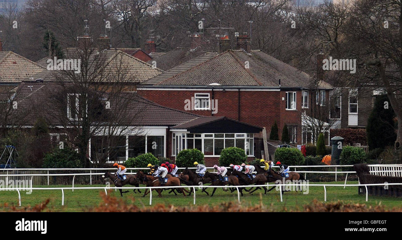 Horse racing newcastle racecourse hi-res stock photography and images ...