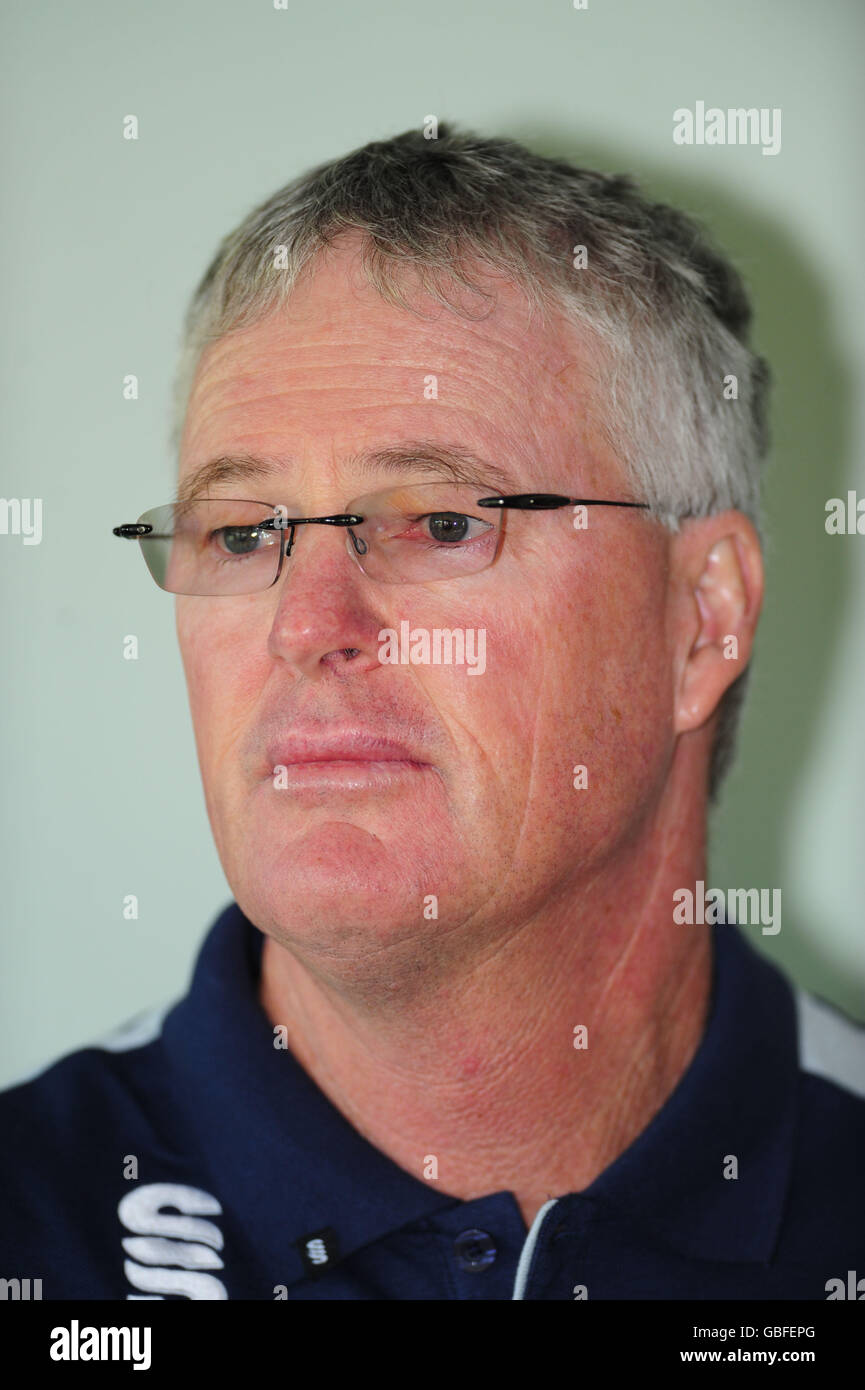 Glos CCC new Head Coach John Bracewell during his first press ...