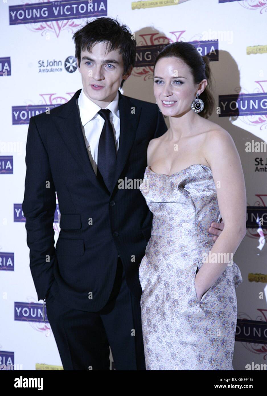 Rupert Friend and Emily Blunt arriving for the world premiere of The ...