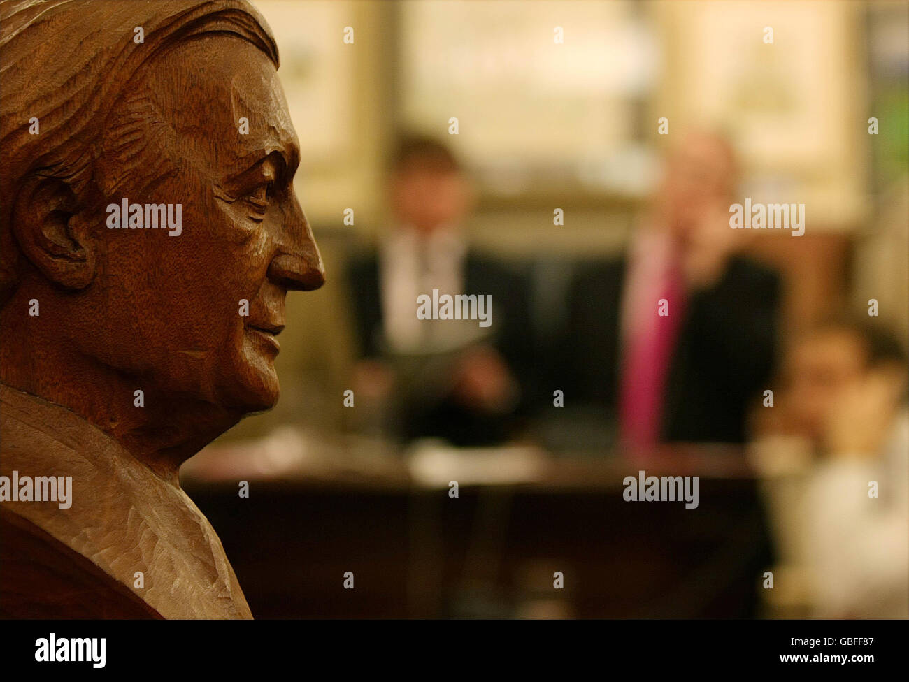 A bust of Charles Haughey by John Haugh at Adam's Showrooms in Dublin ...