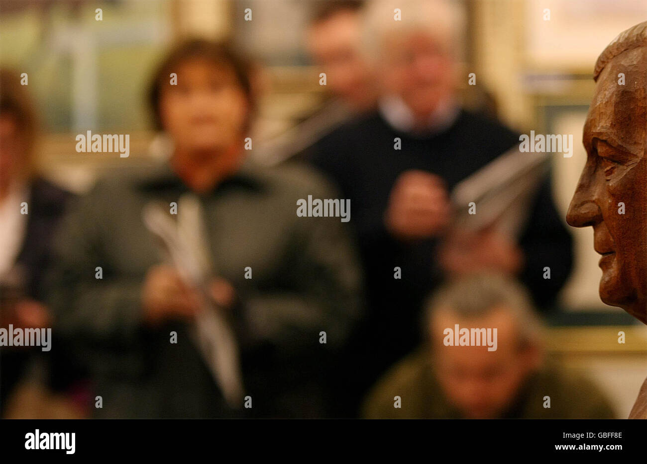 A bust of Charles Haughey by John Haugh at Adam's Showrooms in Dublin ...