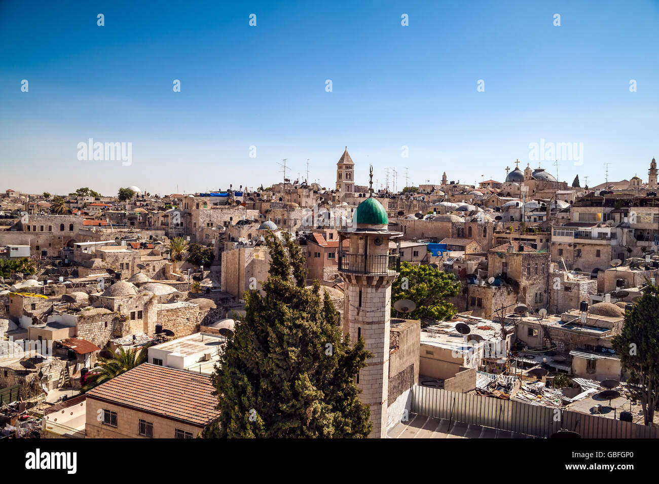 Old city of jerusalem skyline hi-res stock photography and images - Alamy