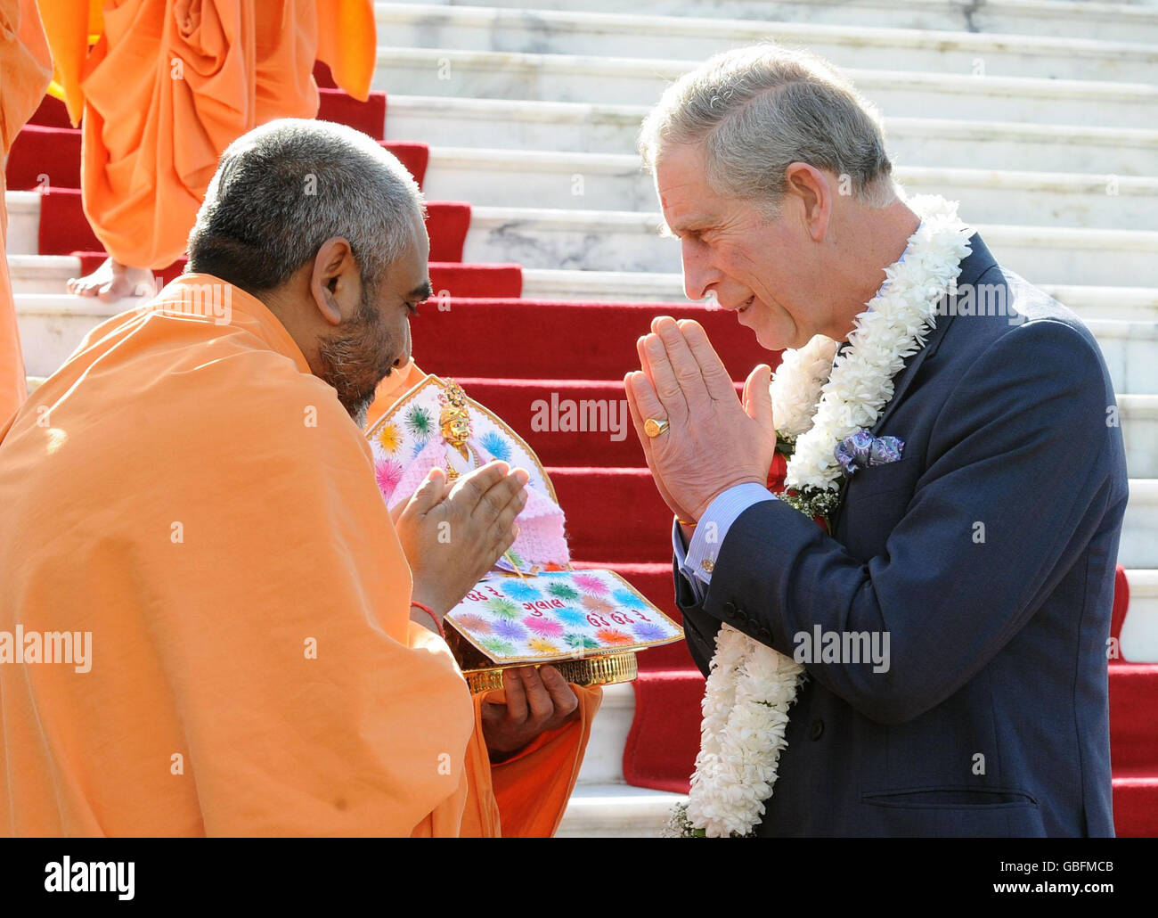Royal visit to Neasden Temple Stock Photo - Alamy