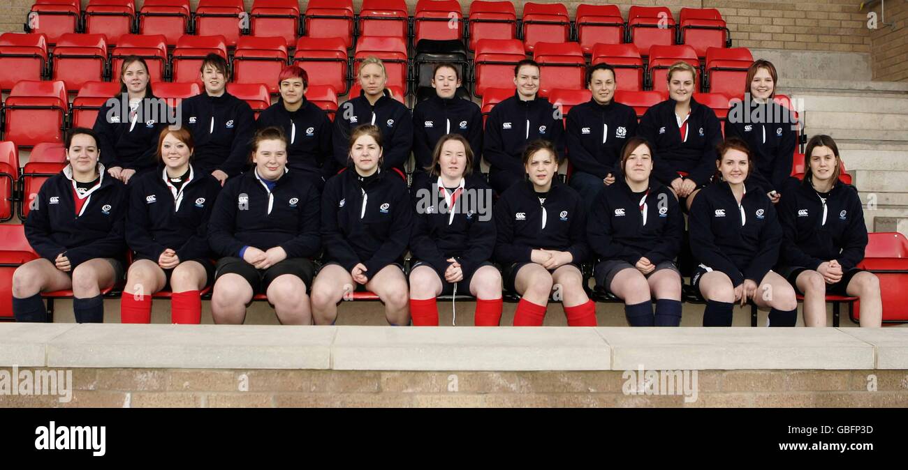 Scotland womens academy team shot the photocall at lasswade rfc hi-res ...