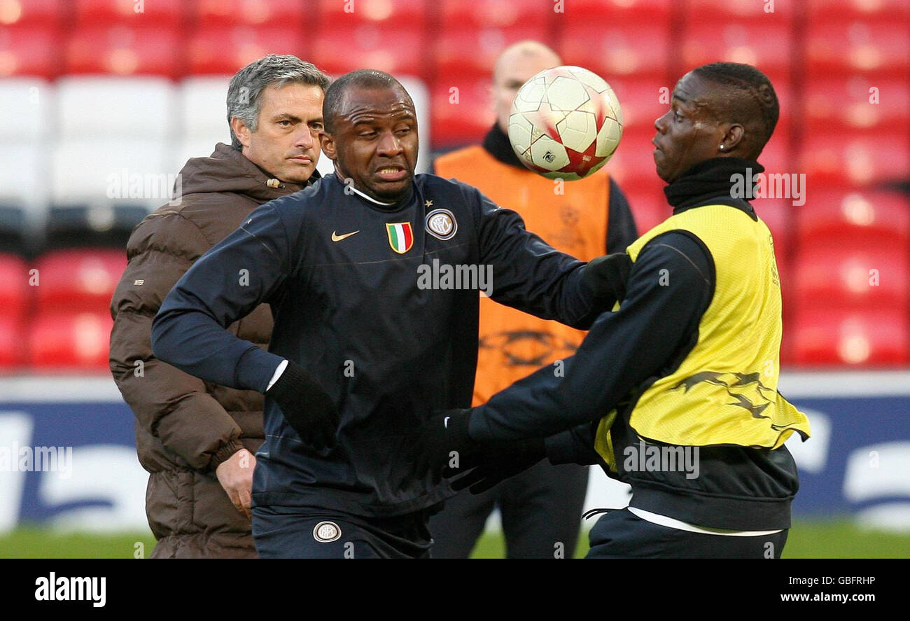 Soccer - Inter Milan Training and Press Conference - Old Trafford ...