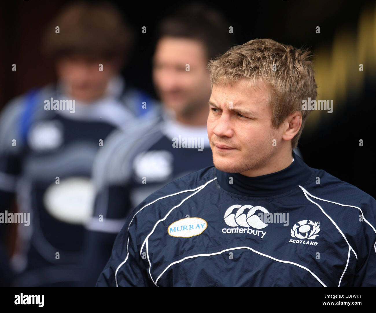Rugby Union - Scotland Captian's Run - Murrayfield. Scotland's Simon ...