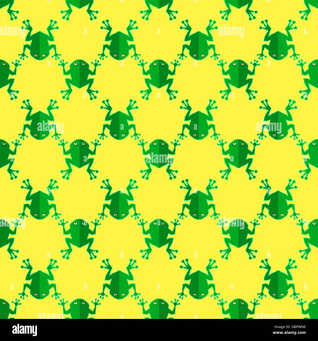 Vector Seamless Frog Pattern. Animal Background Stock Vector Image ...