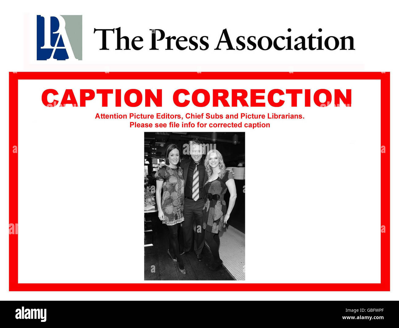 RETRANSMITTED WITH CORRECT CAPTION. (from left to right) Natalie ...