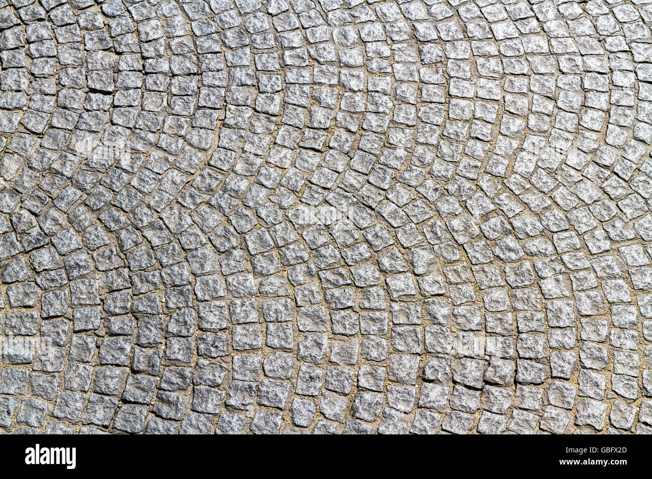 Pattern made by laying cobblestones in street Stock Photo - Alamy