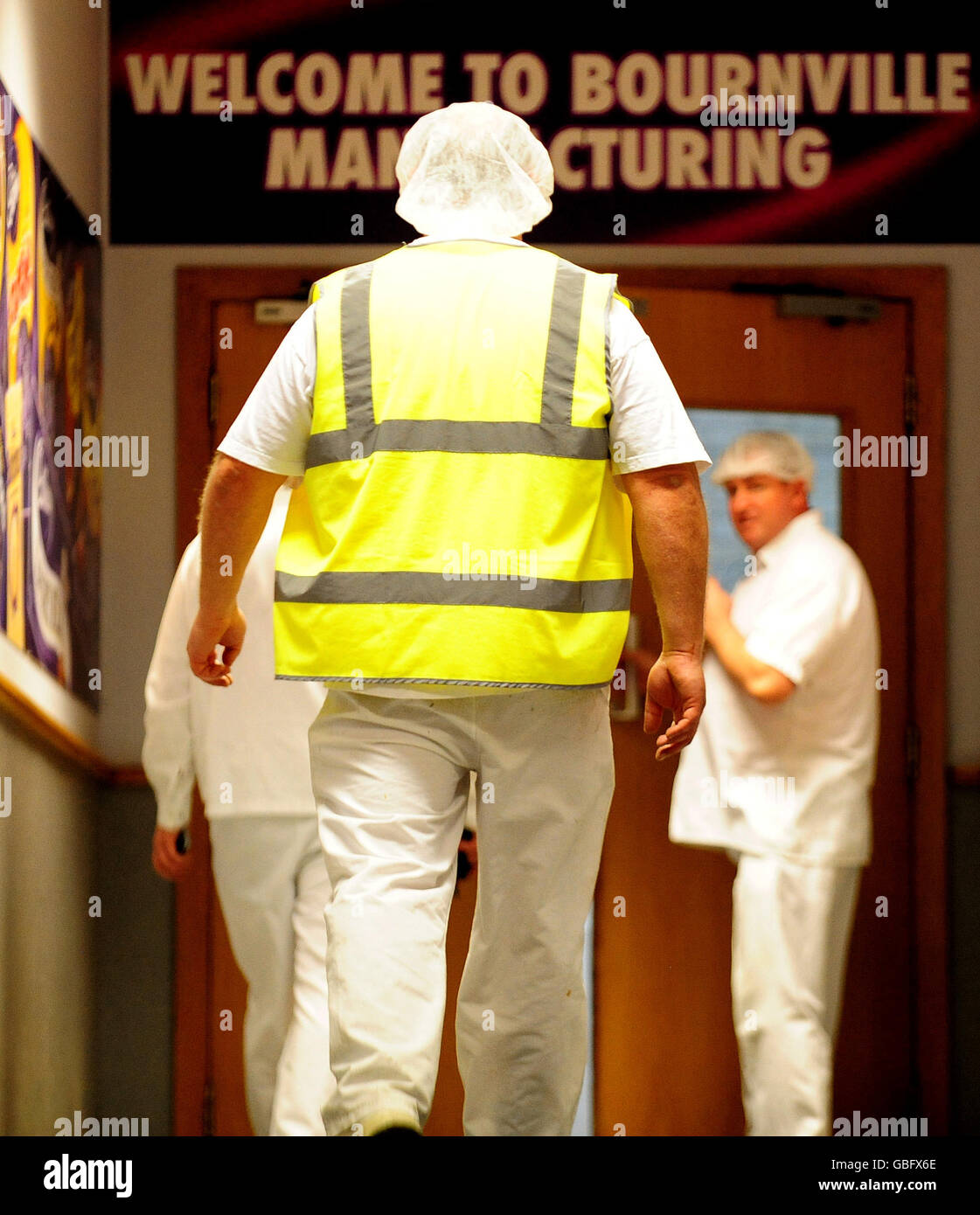 Workers at the Cadbury factory in Birmingham Stock Photo - Alamy