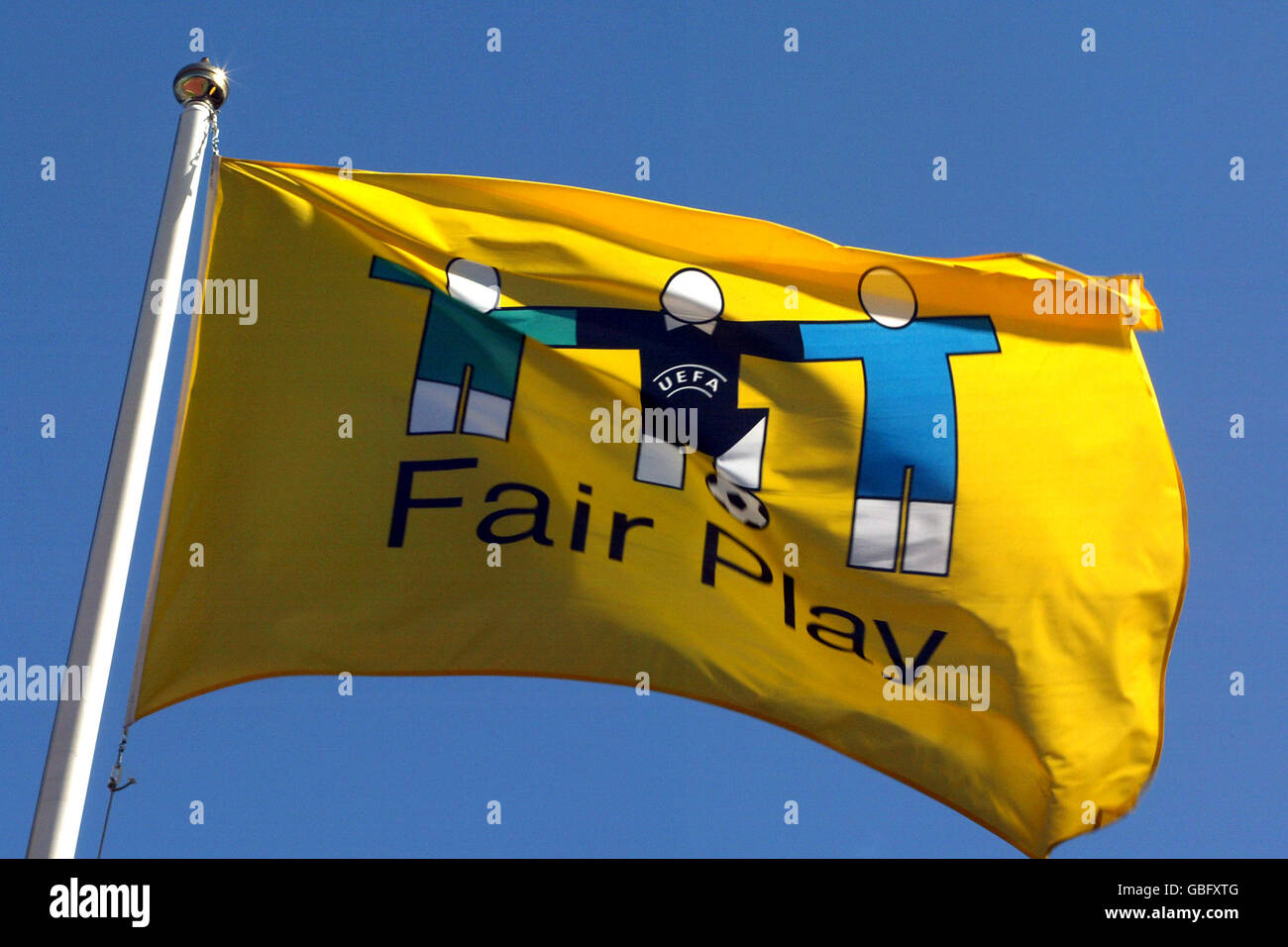 A uefa fair play flag hi-res stock photography and images - Alamy