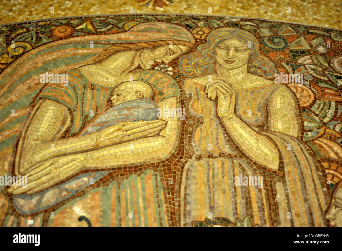 art detail waldorf astoria mosaic Stock Photo - Alamy