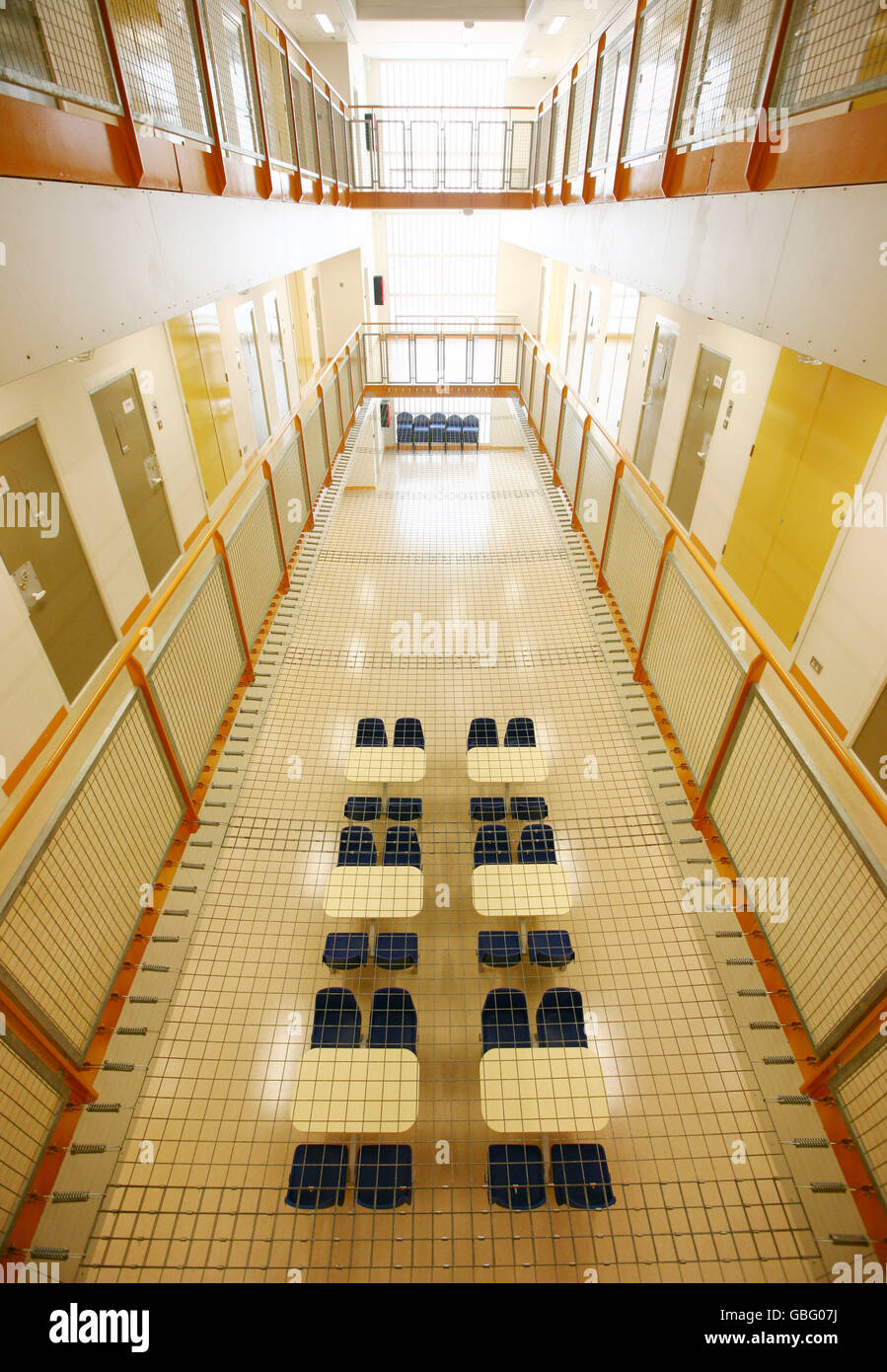 A general view of D Wing on the official opening of Brook House ...