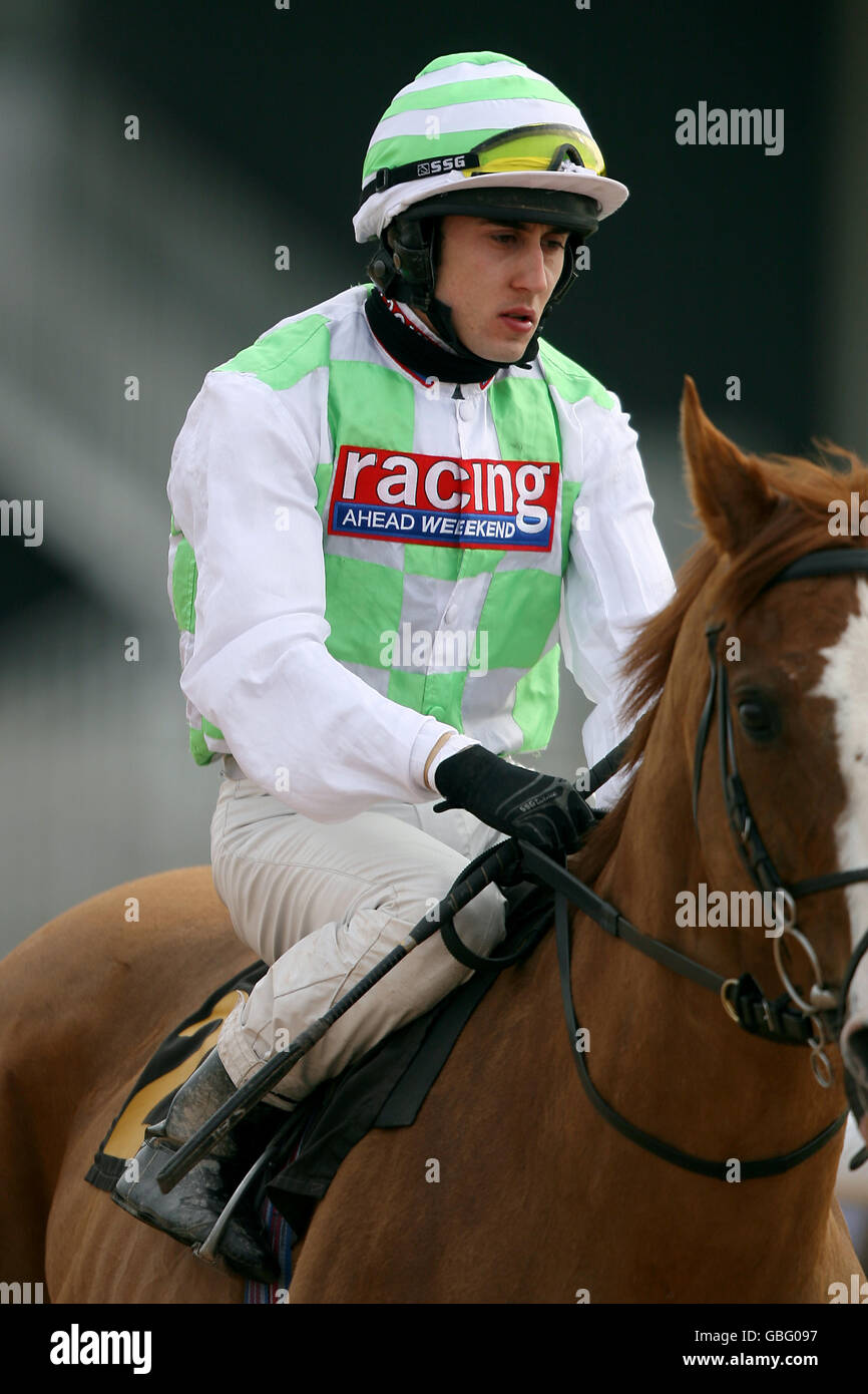 Horse Racing - Southwell Racecourse. Chris Catlin, Jockey Stock Photo ...