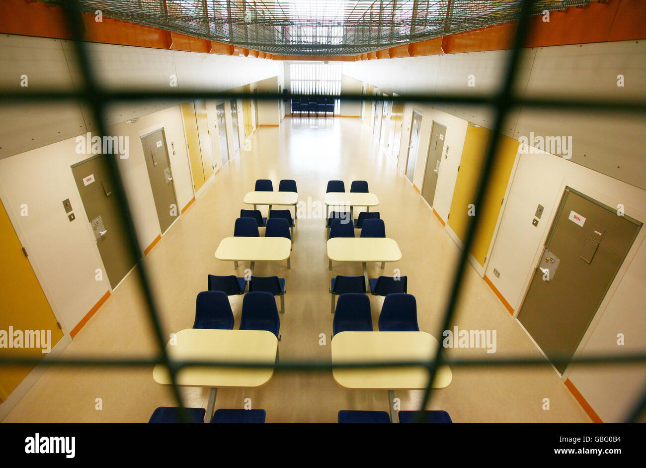 A general view of D Wing on the official opening of Brook House ...