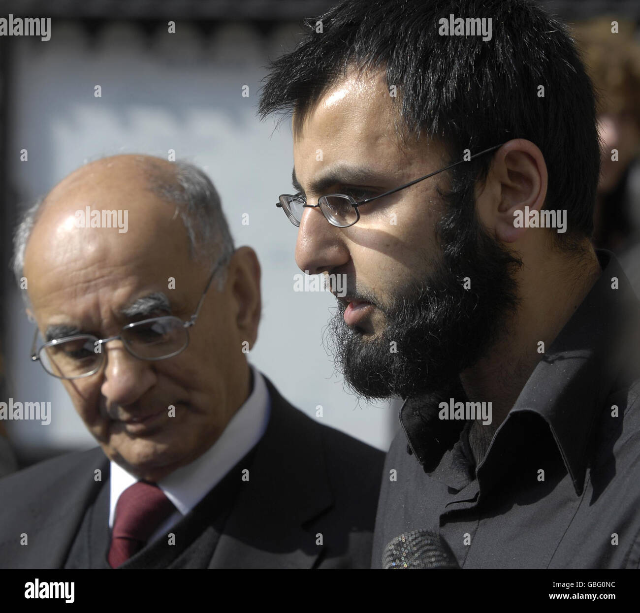 Babar Ahmad's father Ashfaq Babar (left) and Babar's brother-in-law ...