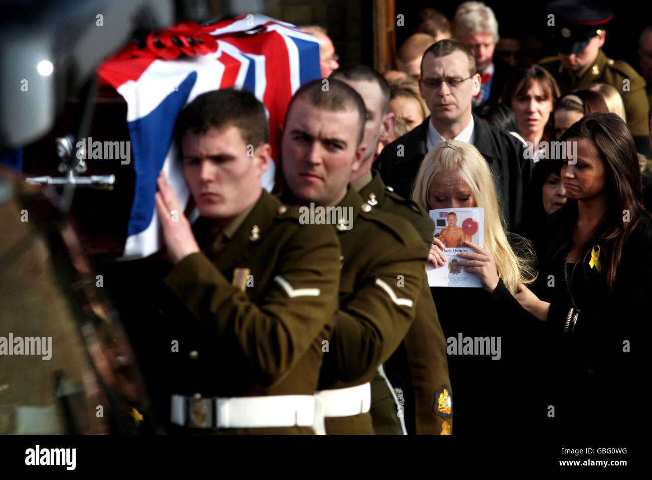 Sapper Mark Quinsey funeral Stock Photo - Alamy
