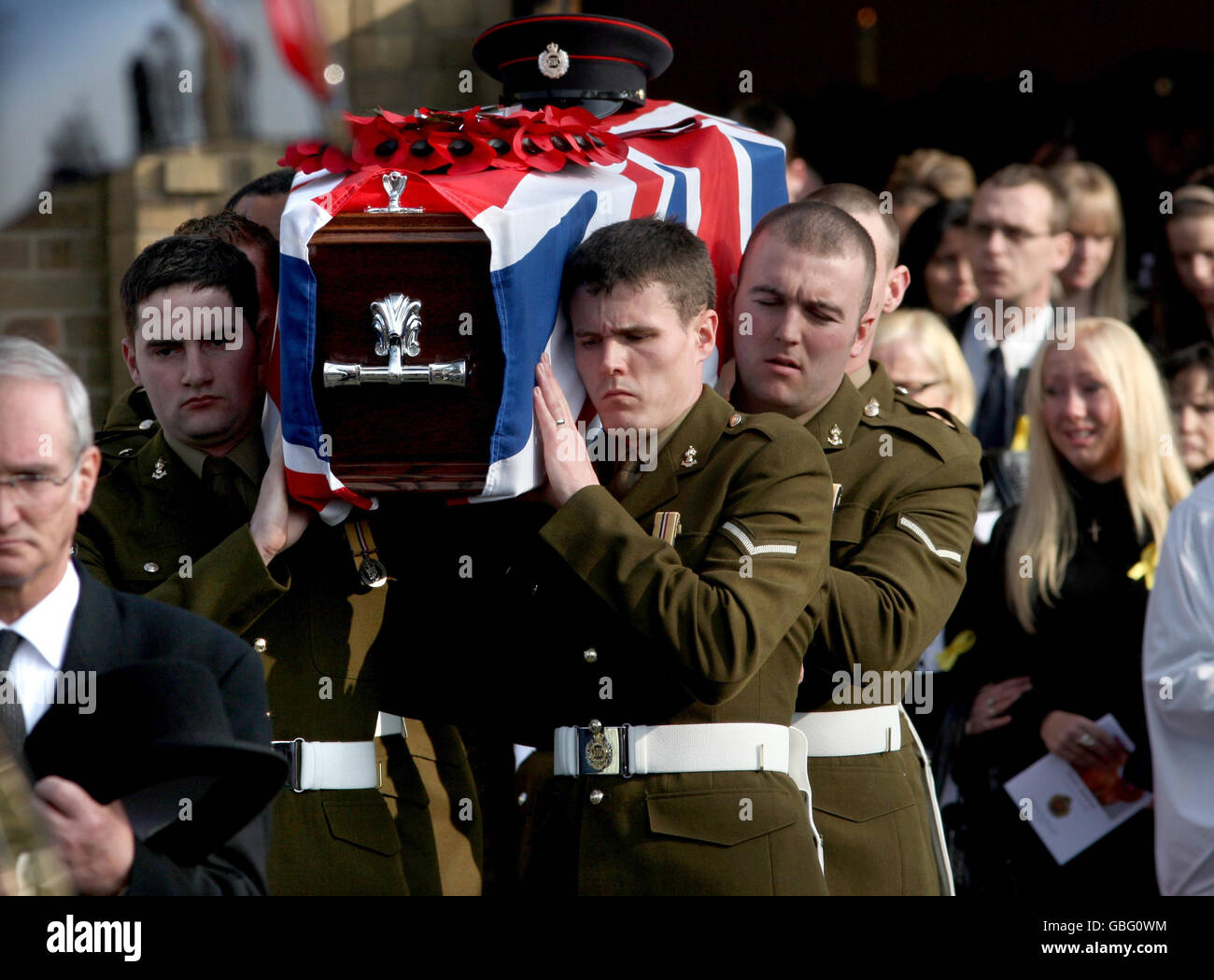 Sapper Mark Quinsey funeral Stock Photo - Alamy