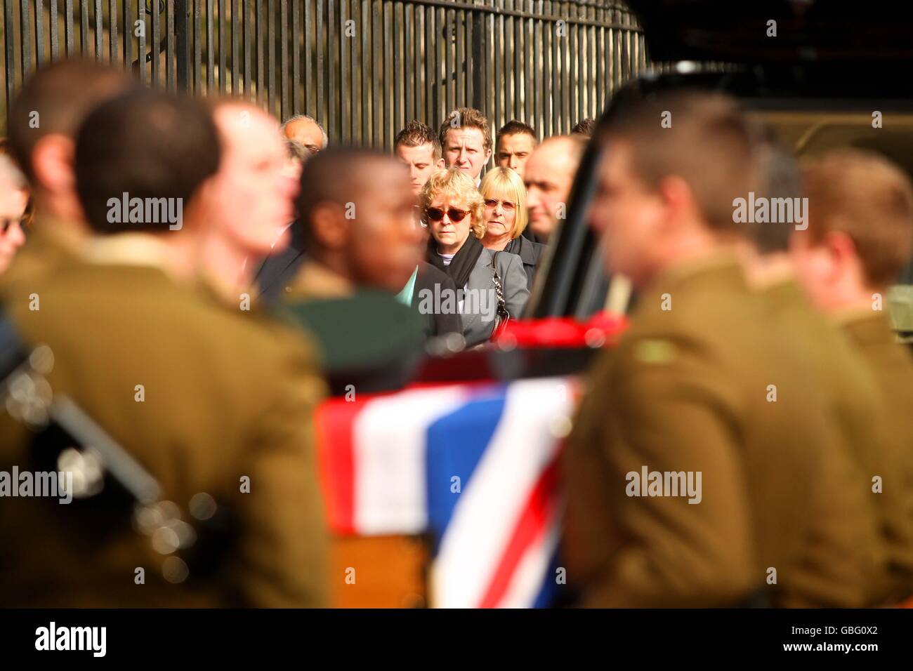 Funeral of Rifleman Jamie Gunn Stock Photo - Alamy