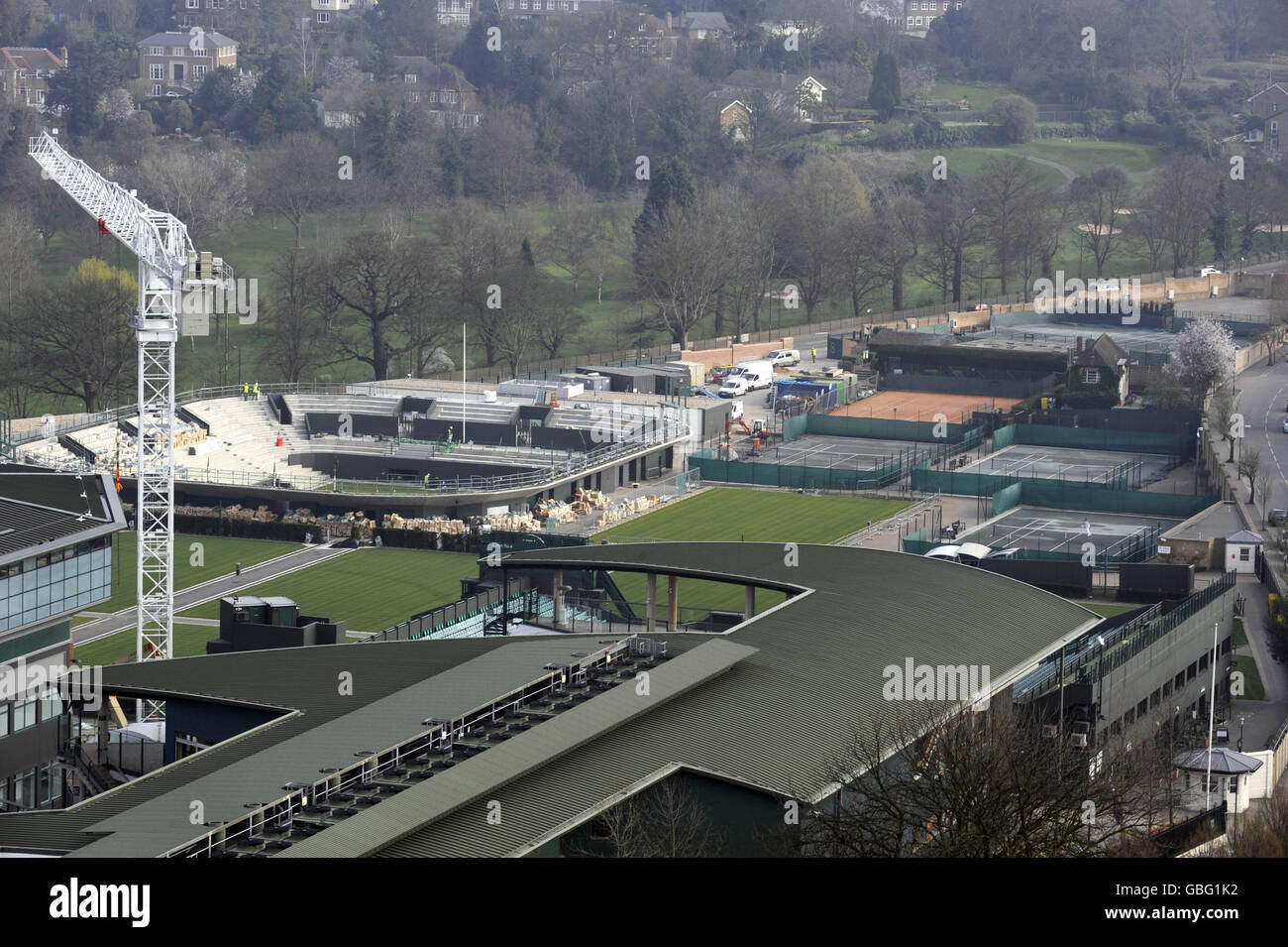 Centre court construction wimbledon hi-res stock photography and images ...