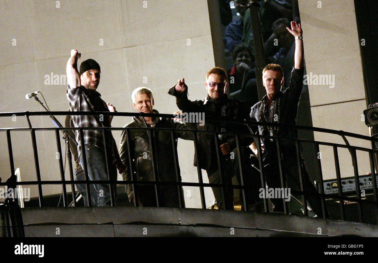 U2 Secret Gig - London Stock Photo - Alamy