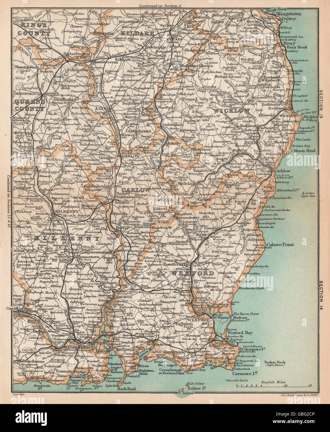 Ireland kildare map hi-res stock photography and images - Alamy