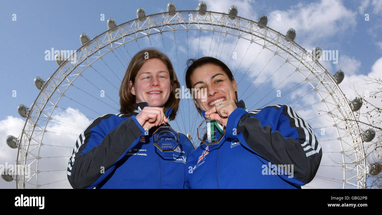 Bobsleigh World Champions Nicola Minichiello (right) and Gillian Cooke ...