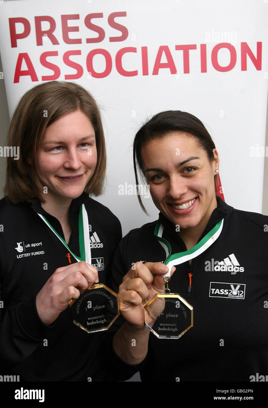 Bobsleigh World Champions Nicola Minichiello (right) and Gillian Cooke ...