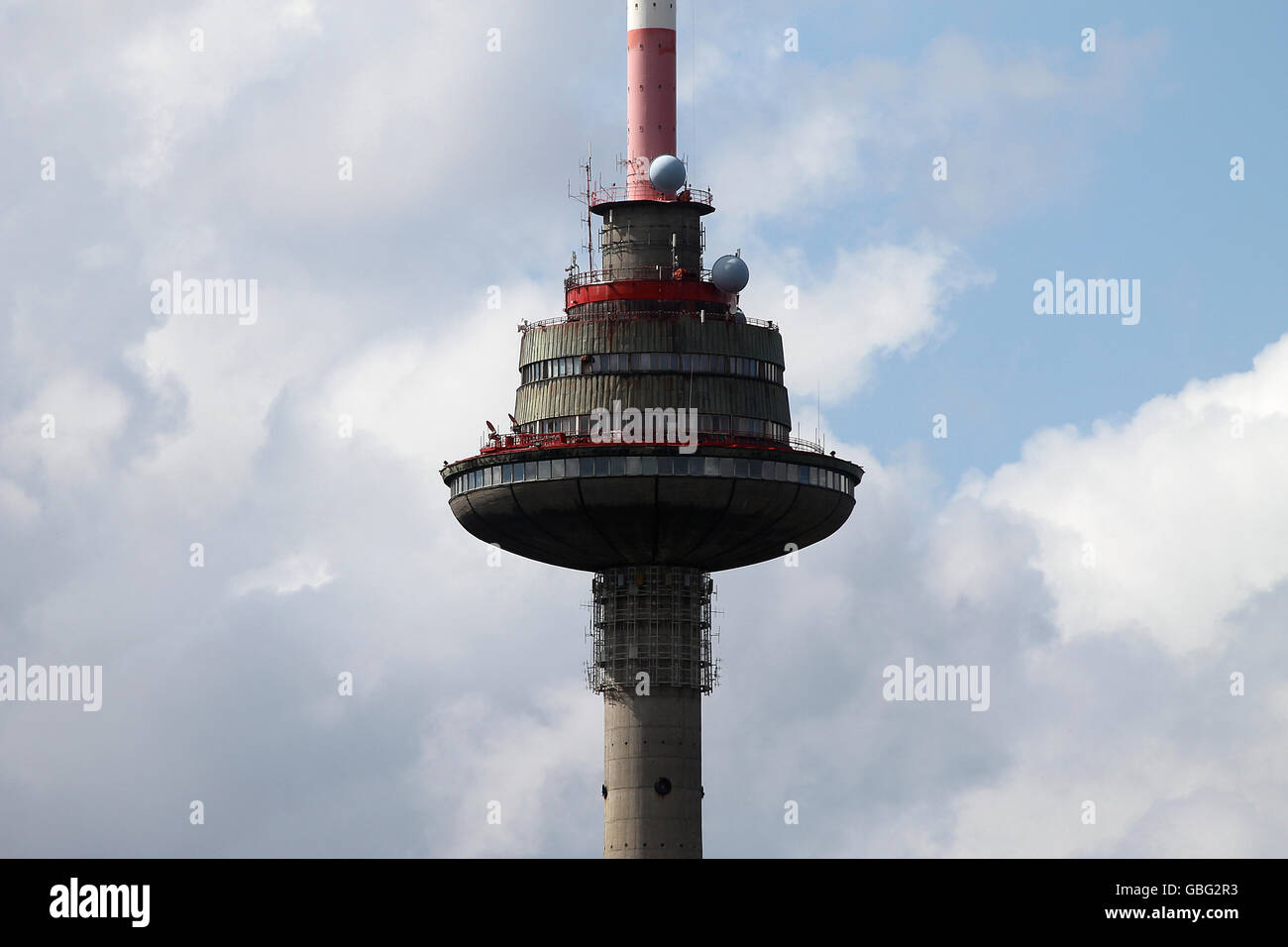 Lithuania Vilnius TV television tower Stock Photo - Alamy