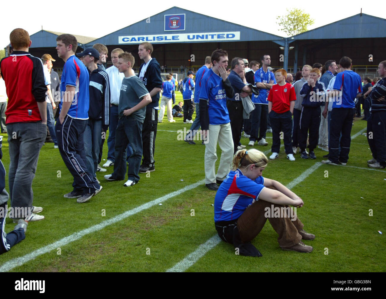 Carlisle United's fans stand dejected as there team are relegated from ...