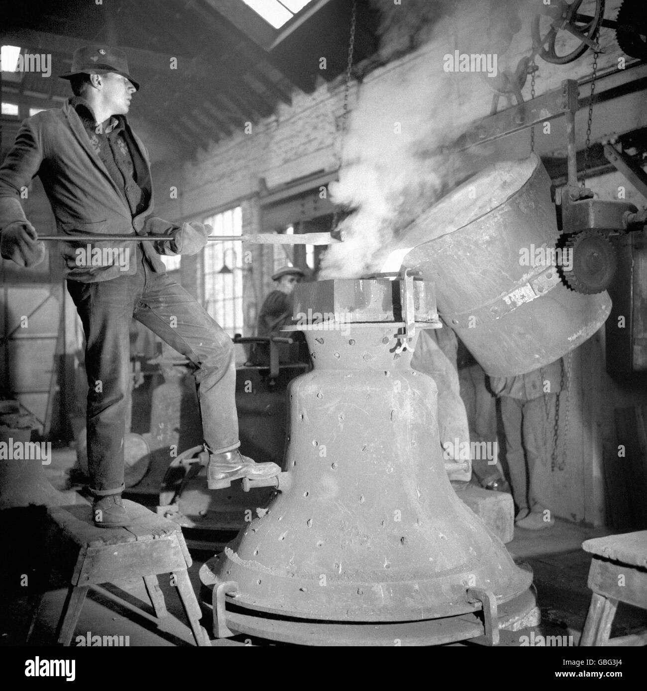 British Industry - Whitechapel Bell Foundry - London - 1965 Stock Photo ...