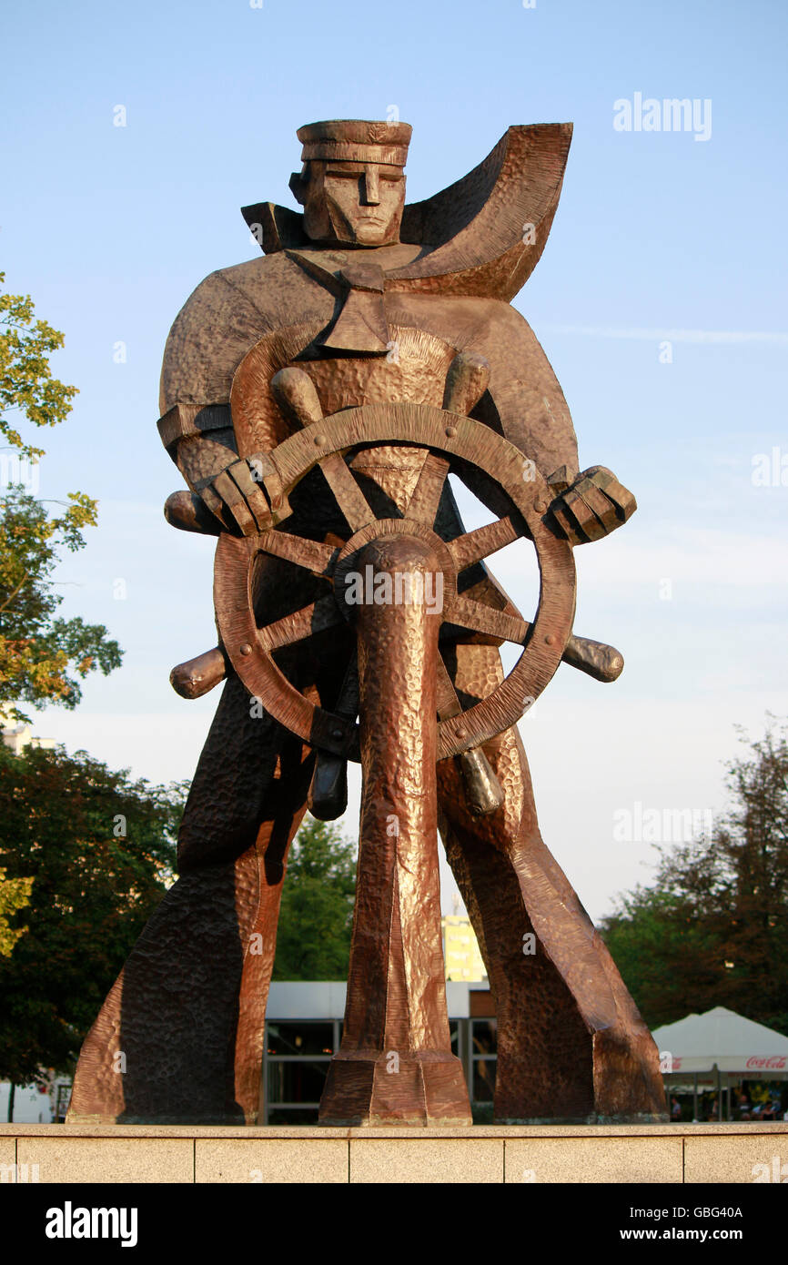 Seemann-Skulptur - Stettin, Polen Stock Photo - Alamy