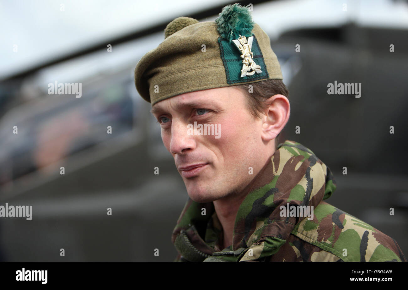 Major nicholas calder after he was awarded hi-res stock photography and ...