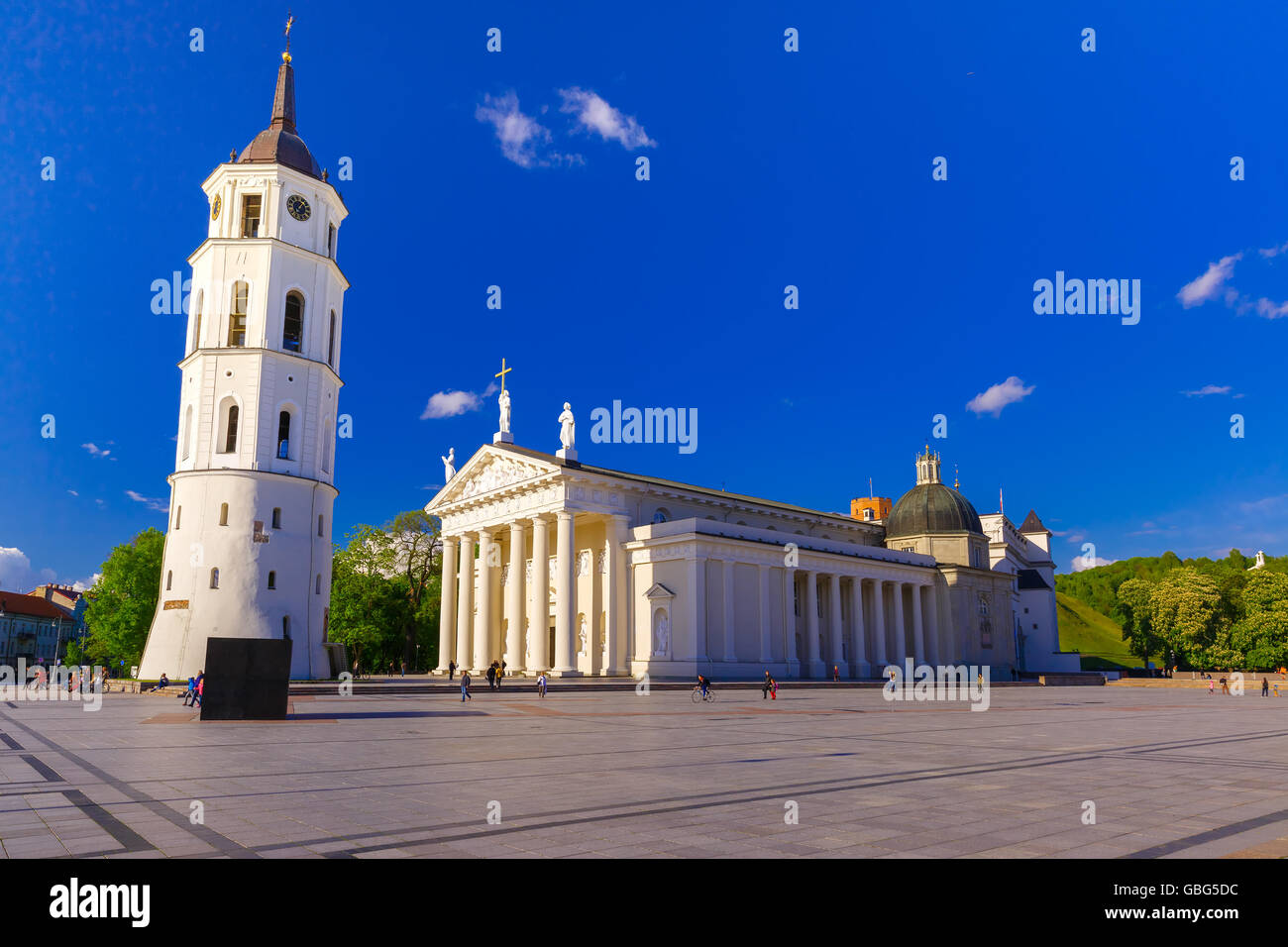 Cathedral Square in morning, Vilnius, Lithuania Stock Photo - Alamy