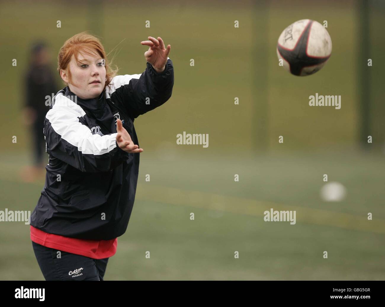 Scotland's Leslie Graham during a training session at Lasswade RFC ...