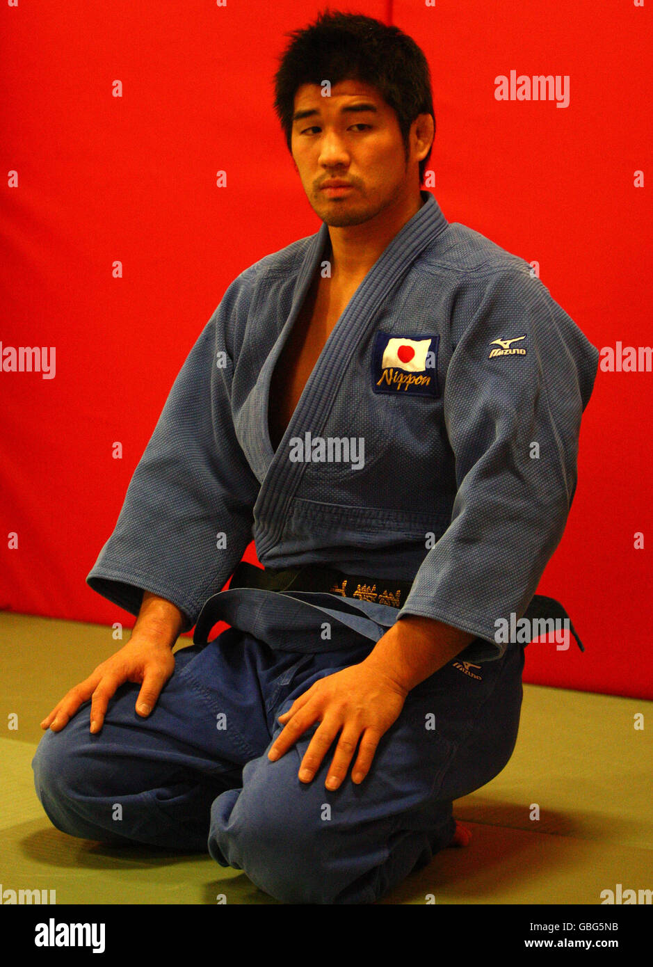 Japanese judo star Kosei Inoue attends a training session at Judo ...