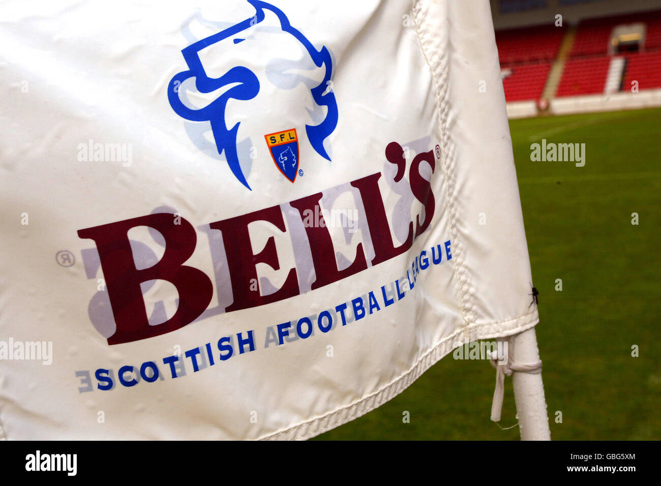 The corner flag at clydes the broadwood stadium hi-res stock ...