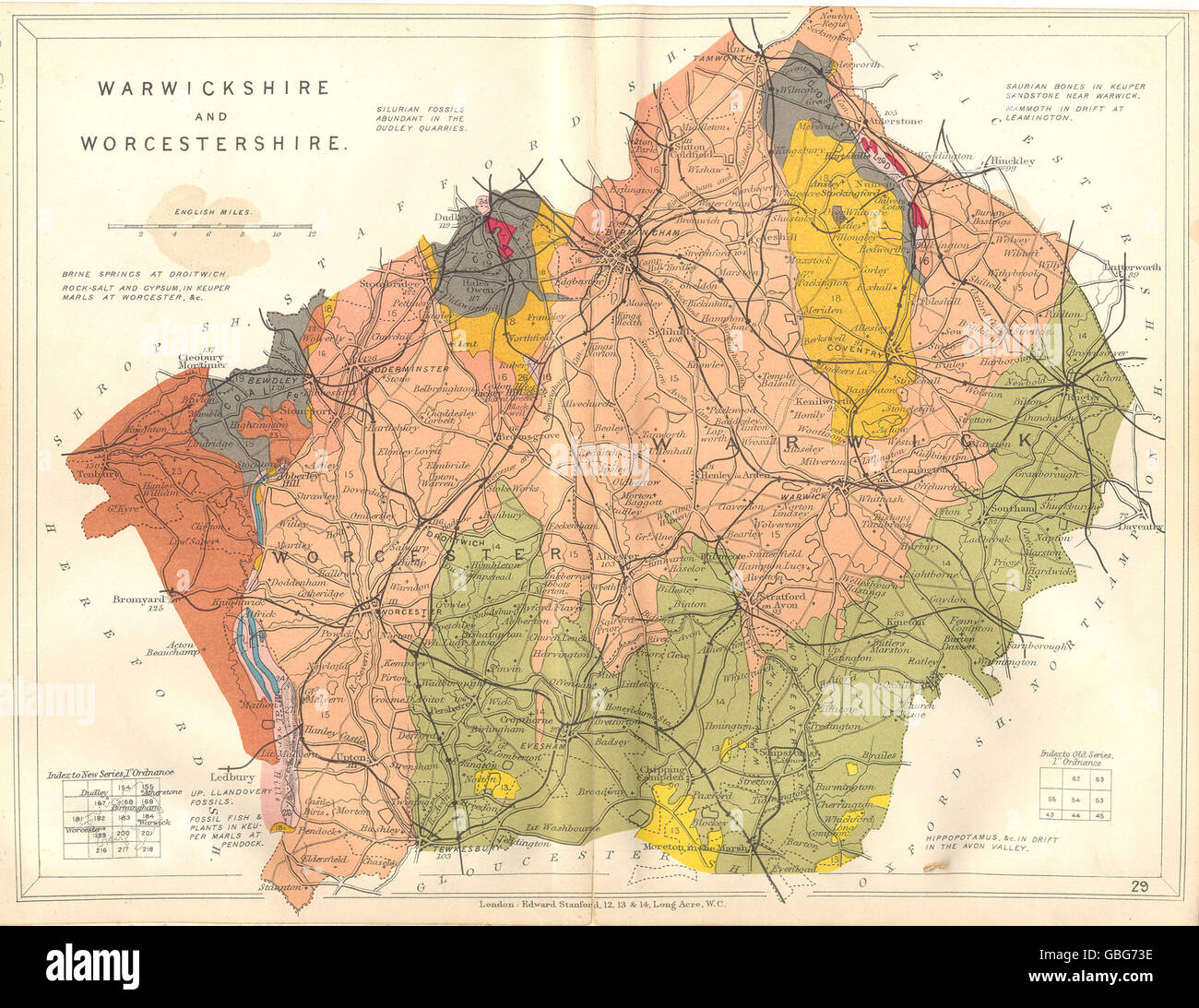 Warwickshire Map Stock Photos & Warwickshire Map Stock Images - Alamy