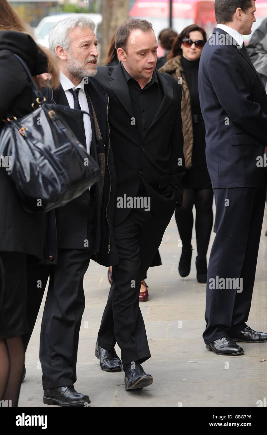 Todd Carty attends the funeral of Wendy Richard at St Marylebone Parish ...