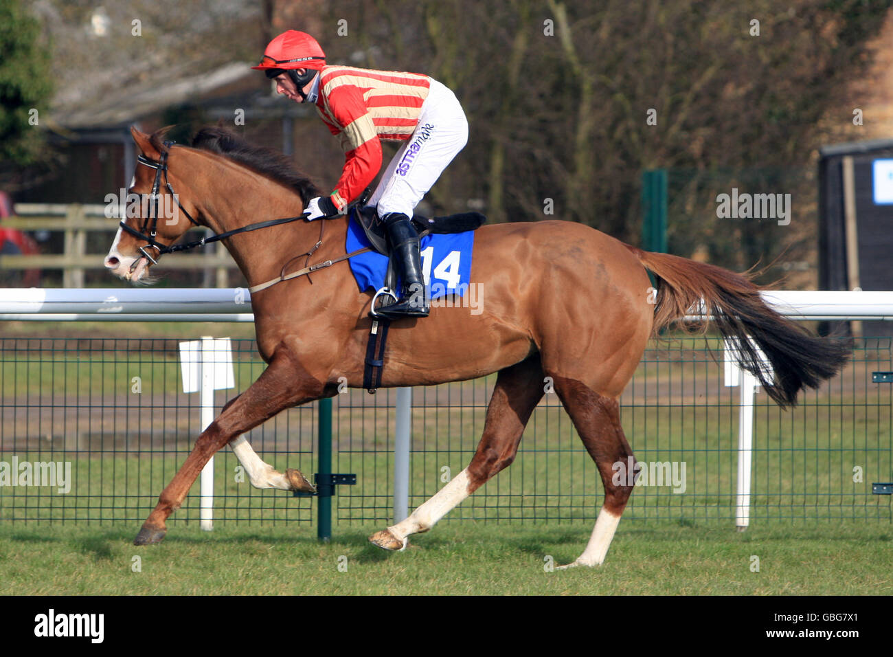 Horse Racing - Huntingdon Racecourse Stock Photo - Alamy