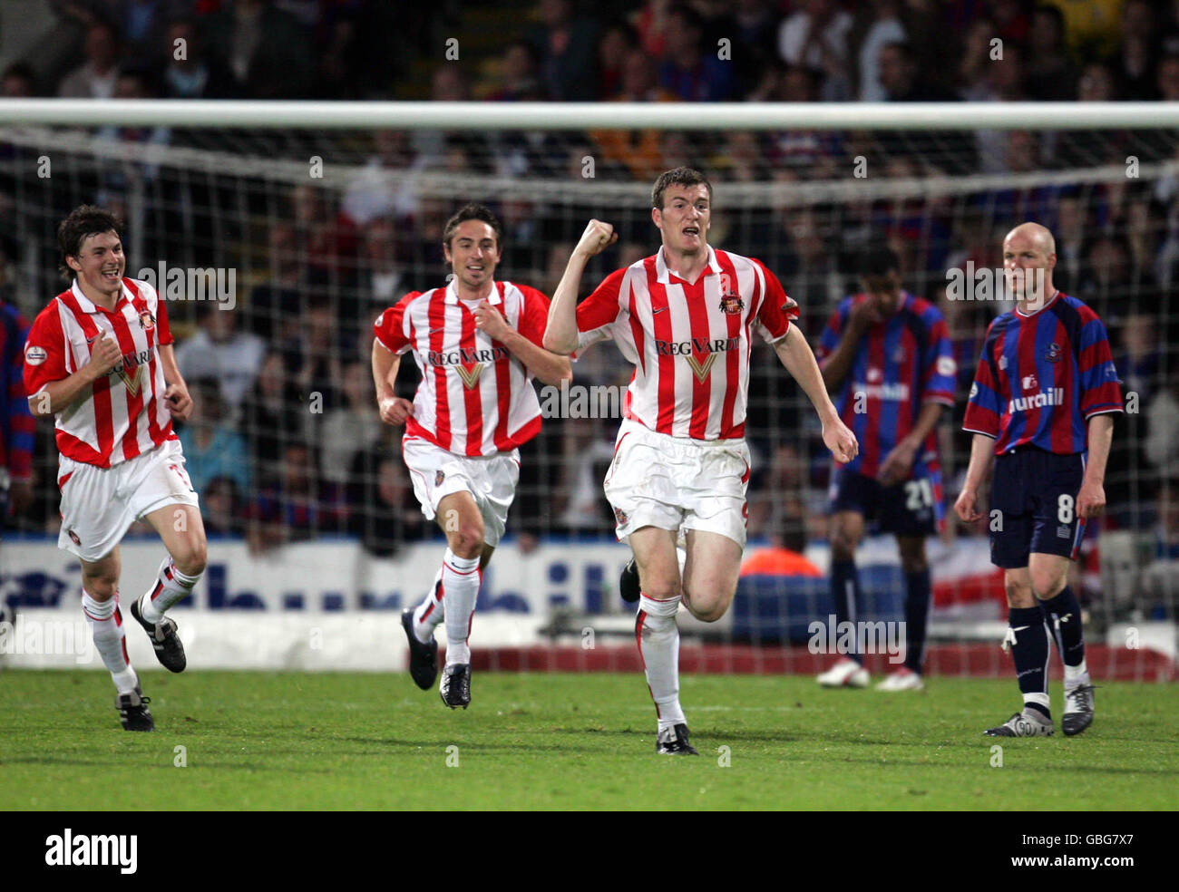 Sunderland's Kevin Kyle celebrates scoring against Crystal Palace Stock ...