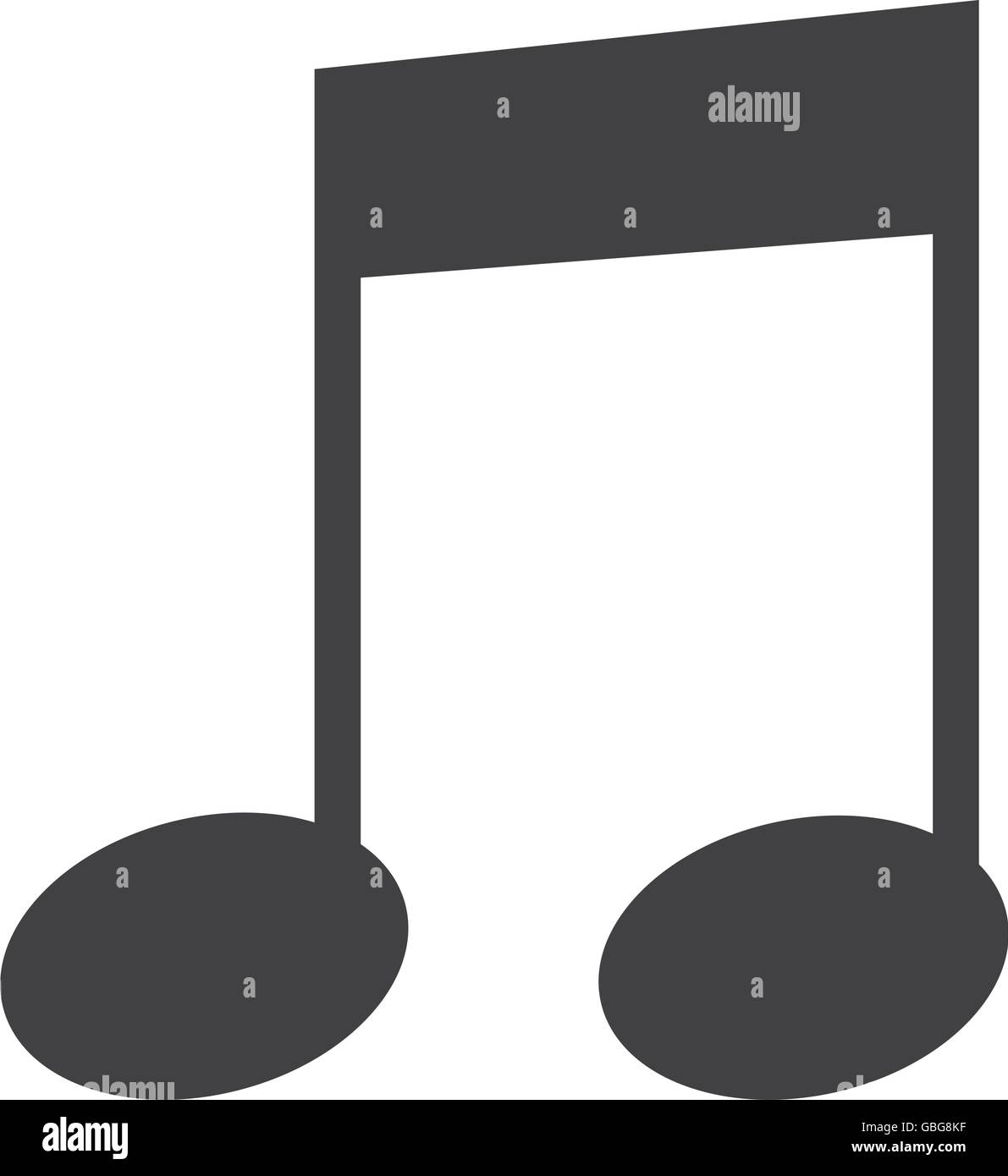 Music note in black and white Stock Vector Image & Art - Alamy