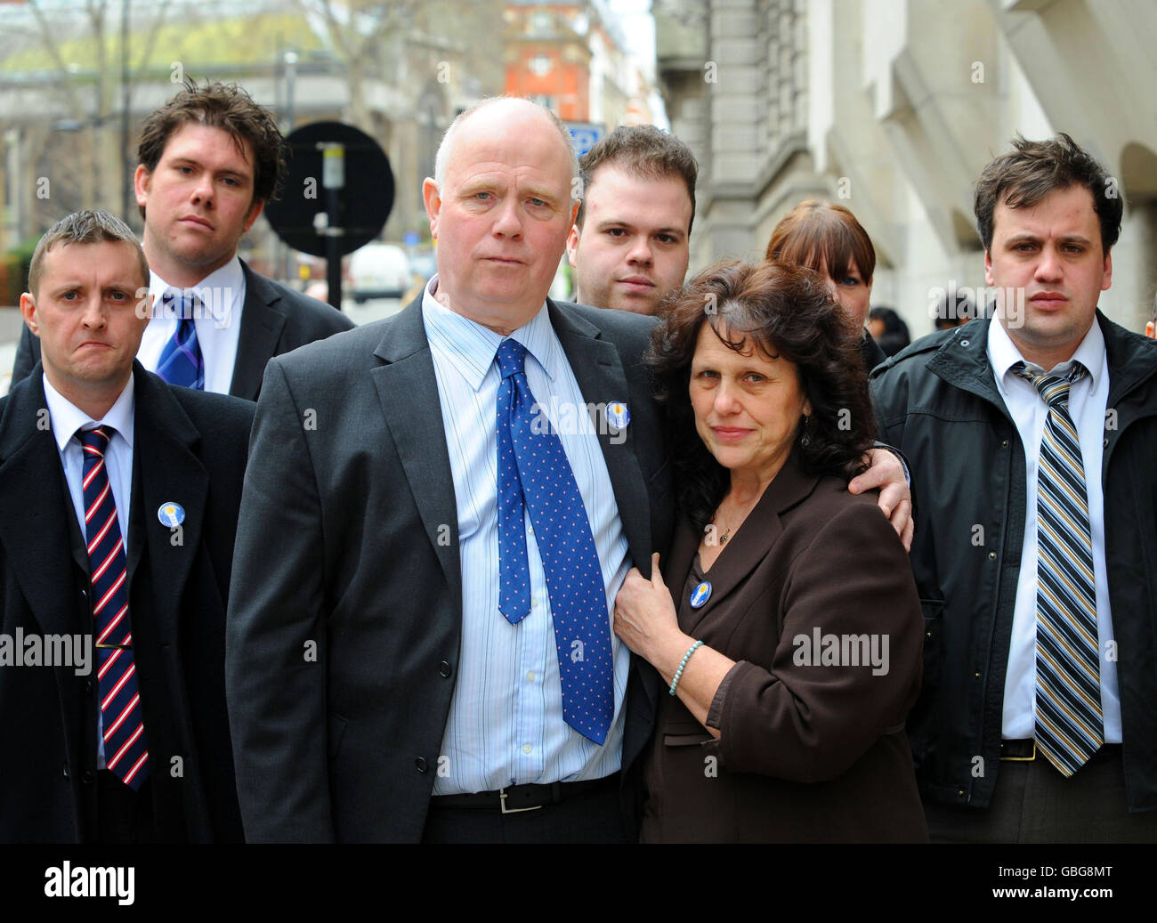 Barry and Margaret Mizen (centre), the parents of murdered schoolboy ...