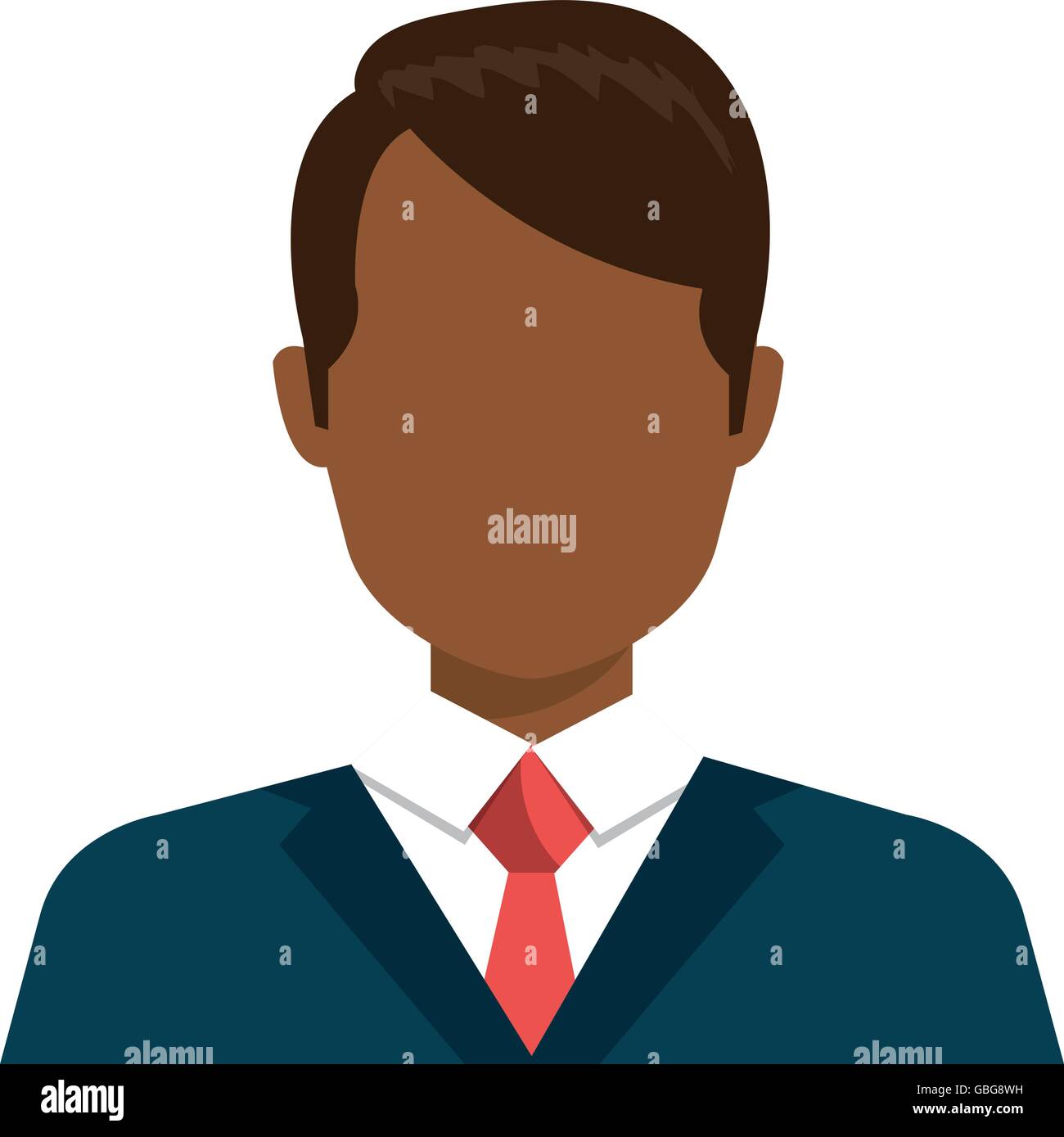 Executive businessman profile isolated icon Stock Vector Image & Art ...