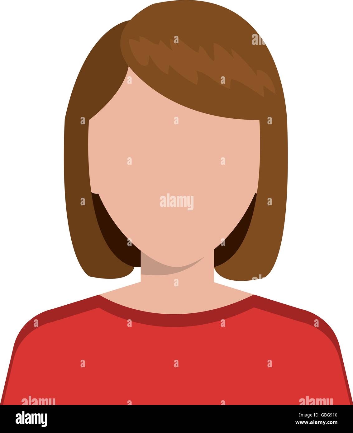 Young executive woman profile icon Stock Vector Image & Art - Alamy