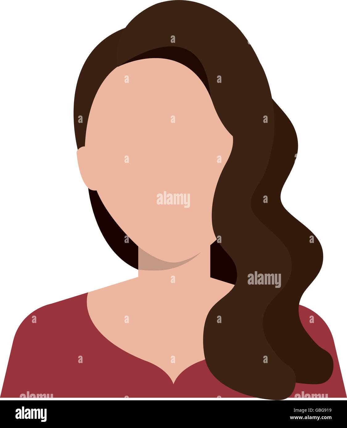 Young executive woman profile icon Stock Vector Image & Art - Alamy